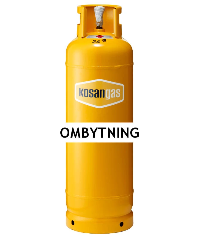 Kosangas 22 kg gas ved ombytning af stålflaske (afhentet)