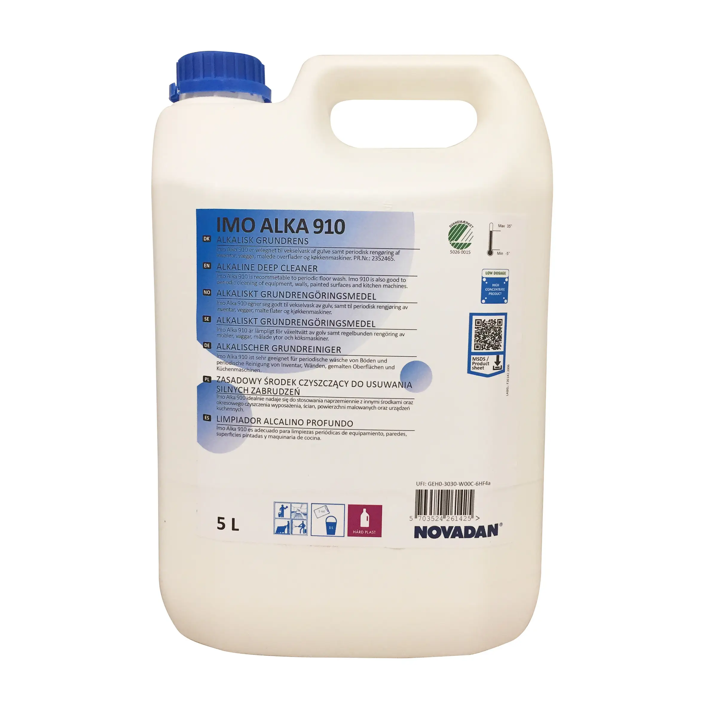 Universalrengøring - Imo Alka 910 - 5 liter - Køb billigt på Grafical.dk