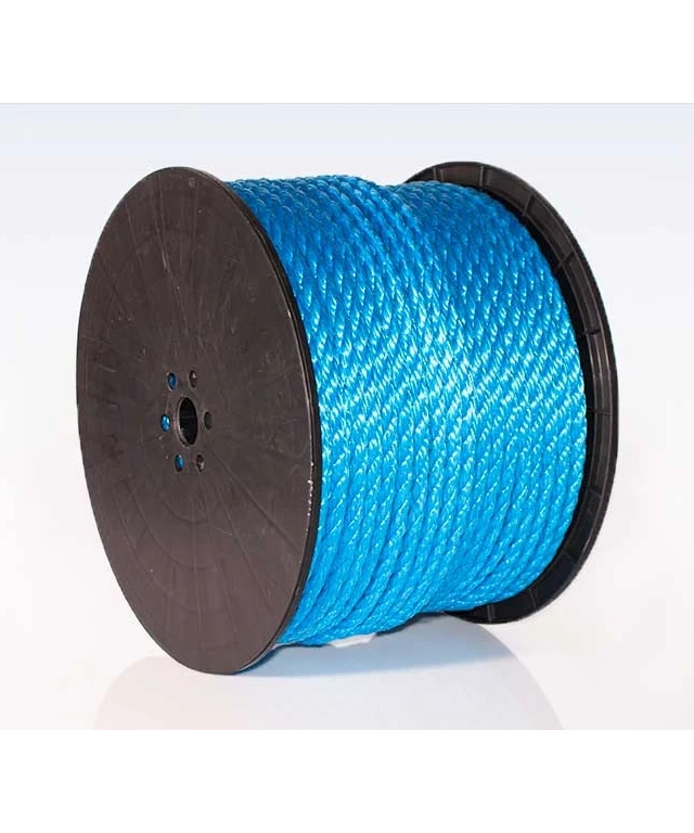 Polyreb blå Ø10 mm - 125 meter på spole