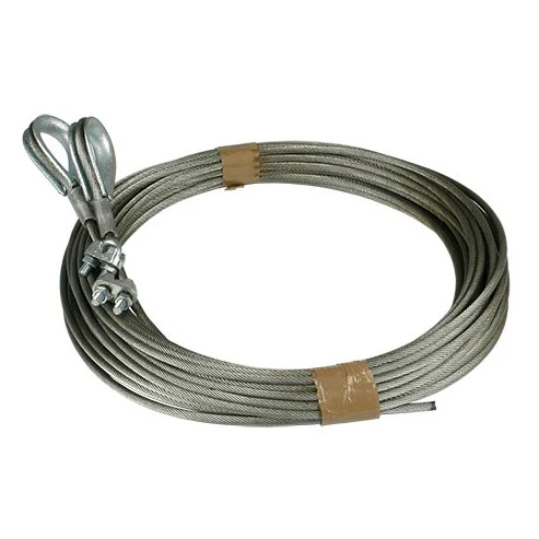 Wire med wirelås & kaus, galvad. Passar Hörmann dörrar