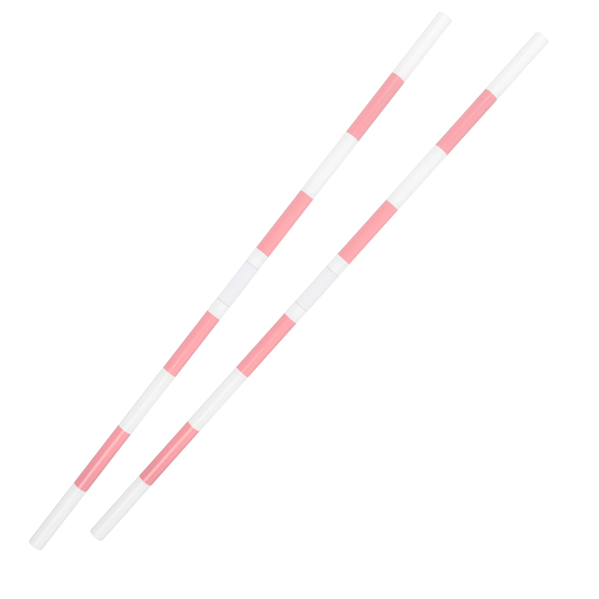 POLES FOR HOBBY HORSE JUMPS, DETACHABLE, Pink and white striped poles ...