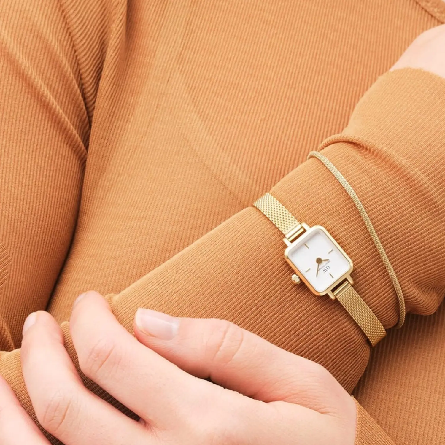 Daniel Wellington Quadro Mini Evergold DW00100725