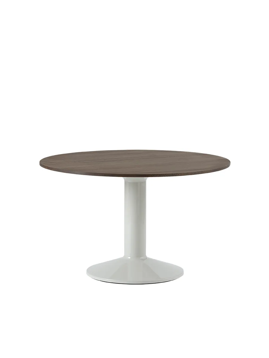 Midst Table Ø 120 cm, dark oiled oak fra Muuto | Køb runde spiseborde ...