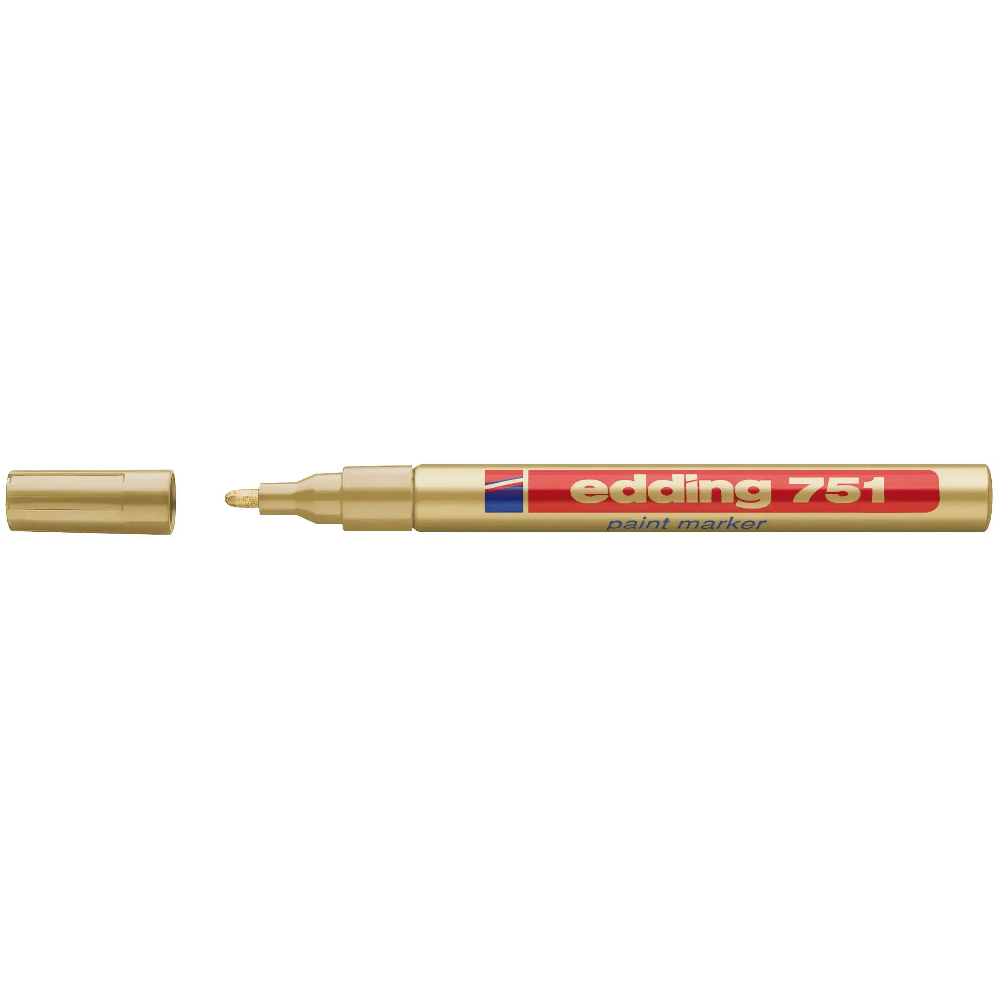 Edding 751 permanent marker - Guld rund spids 1-2 mm - 10 stk - Køb ...
