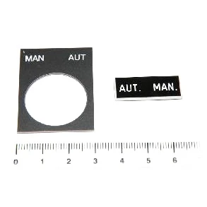 Label for changeover switch