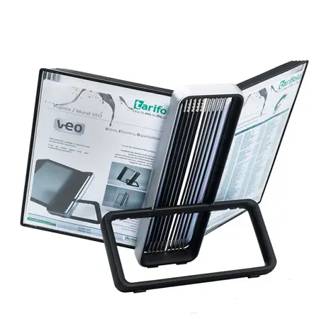 Registersystem BNT Tarifold VEO sort med 10 stk A4 registerlommer ...