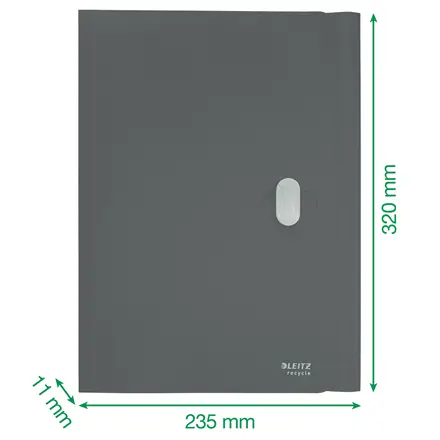 Dokumentmappe A4 3-klap Leitz Recycle PP gul - 10 stk - Køb billigt på ...