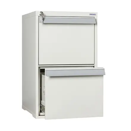 Brandsikkert arkivskab - Fossafe 2 skuffer - A4/Folio - 60P - RAL 9002 » Køb billigt på Grafical.dk