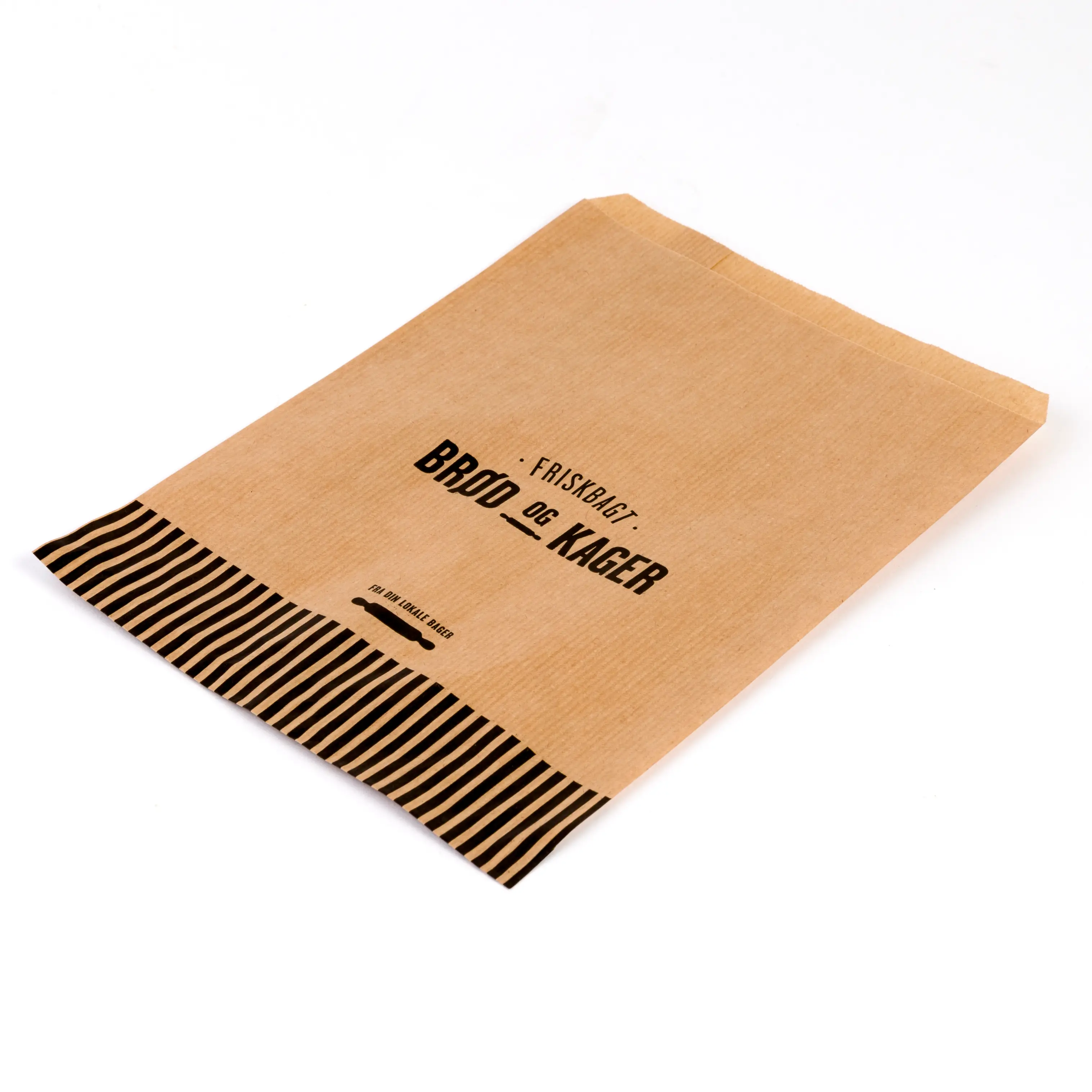 Bagerpose 1,5 kg ribbet brun Friskbagt brød og kager - 1000 stk - Køb ...