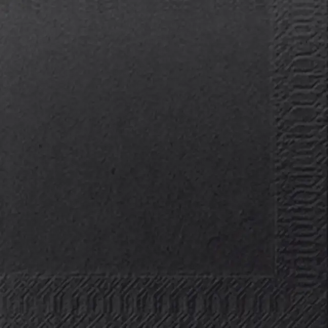 Servietter - Duni 3-lags 33cm - Sort - 1000 stk - Køb billigt på ...