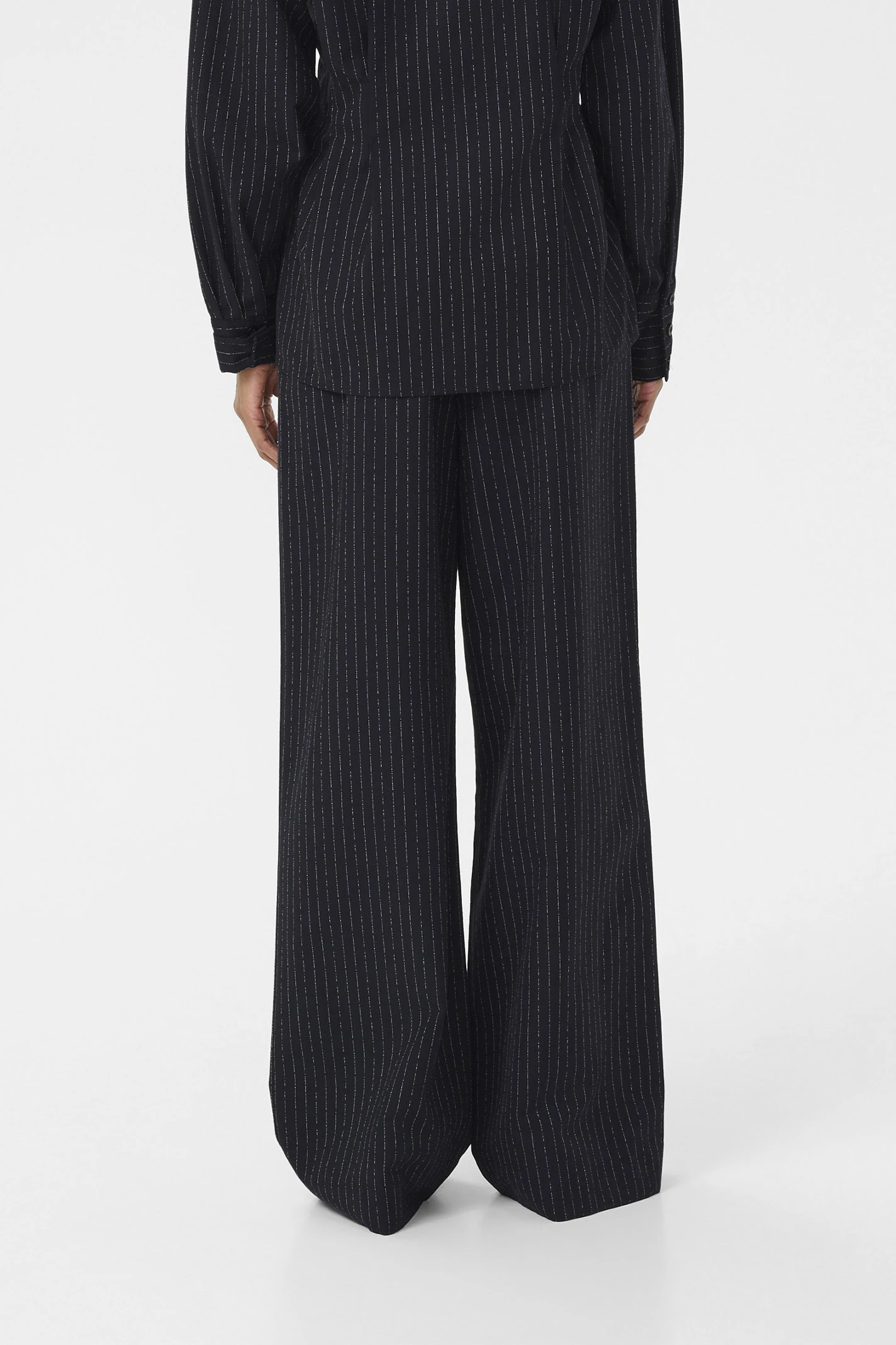 10909855 BUKSER Dark Navy Pinstripe fra GESTUZ.