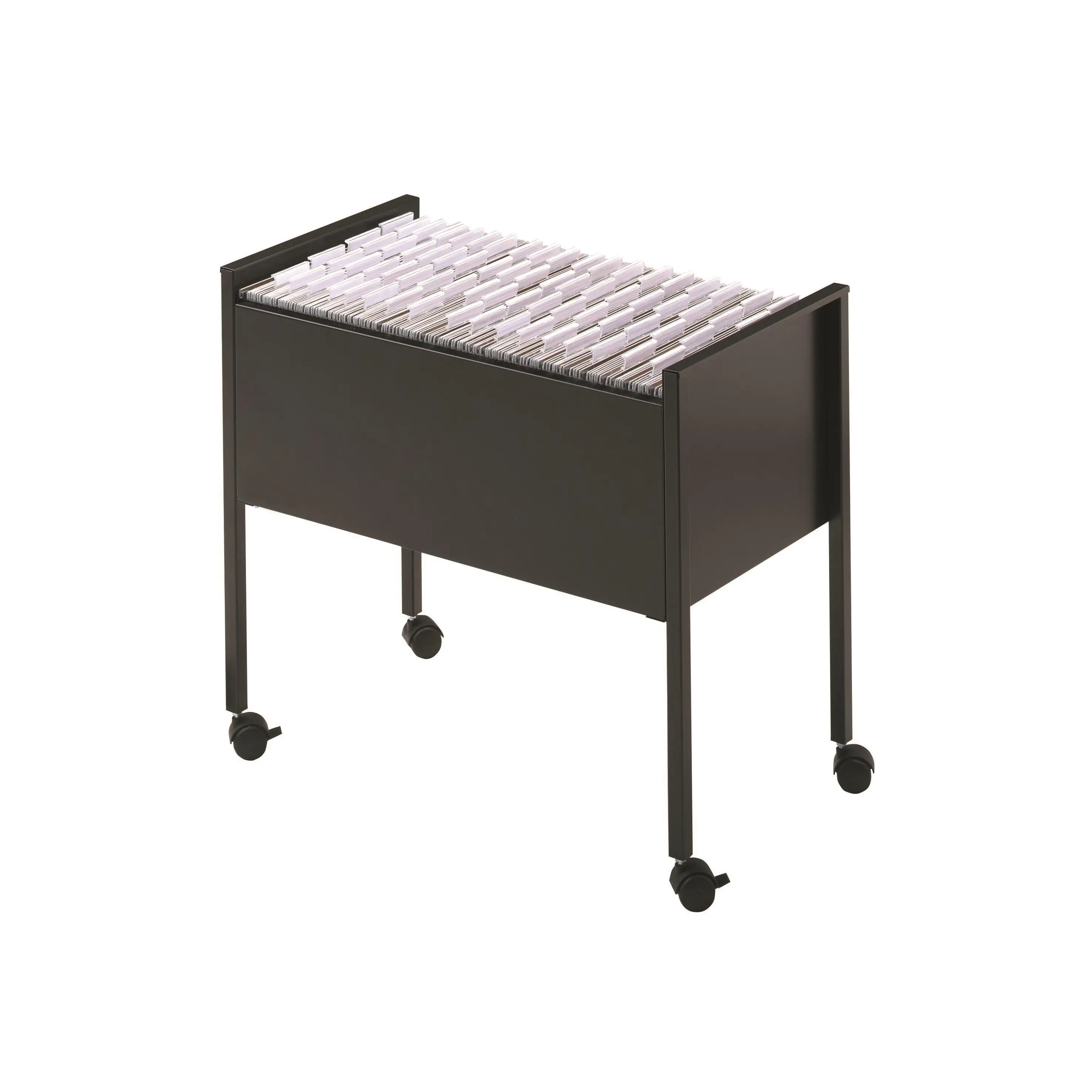 Rullevogn til hængemapper med hjul til A4 hængemapper - sort - Køb ...