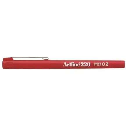 Fineliner Artline 220 SF 0.2 rød - Køb billigt på Grafical.dk