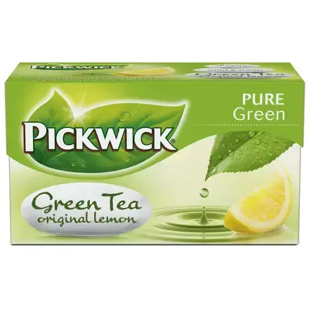 Pickwick tea Grøn te med citron 20 breve - 12 stk - Køb billigt på ...