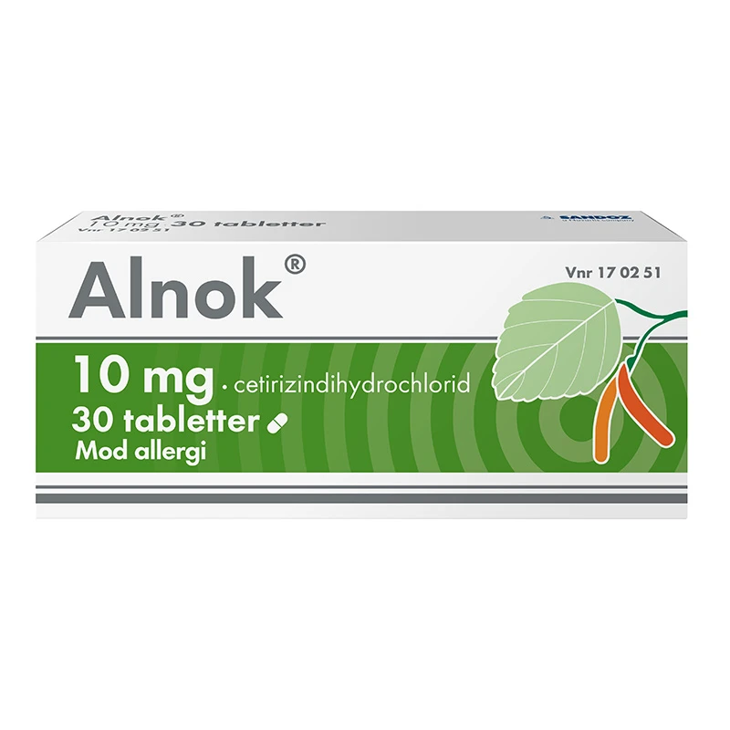 Alnok 10 mg, 30 stk. mod allergi, høfeber m.fl | Køb på mitliv.dk