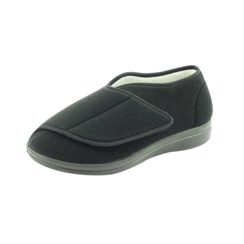 Fischer hjemmesko i frotté med bred velcro | mitliv.dk