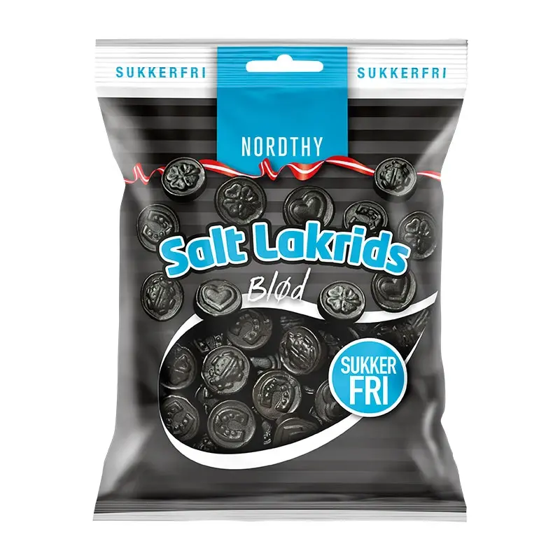 Nordthy Sukkerfri Saltlakrids, 75 g | Køb på mitliv.dk
