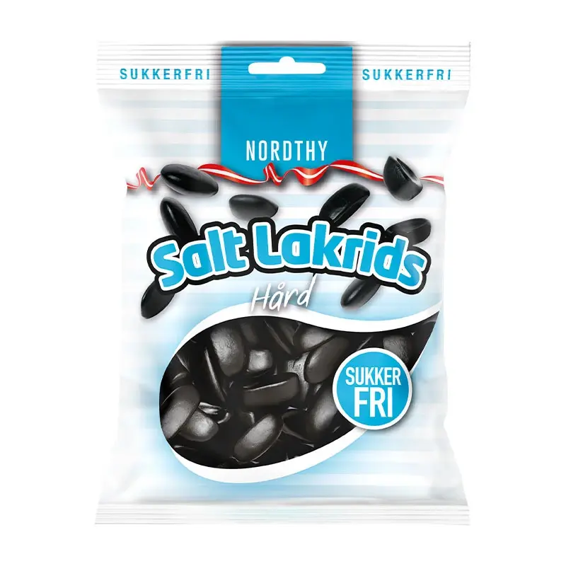 Nordthy Salt lakrids hård, 60 g | Sukkerfri | Køb på mitliv.dk