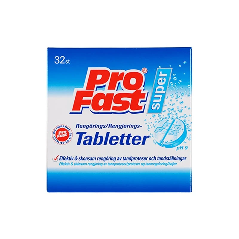 Profast super rens | Til rensning af tandproteser | Køb på mitliv.dk