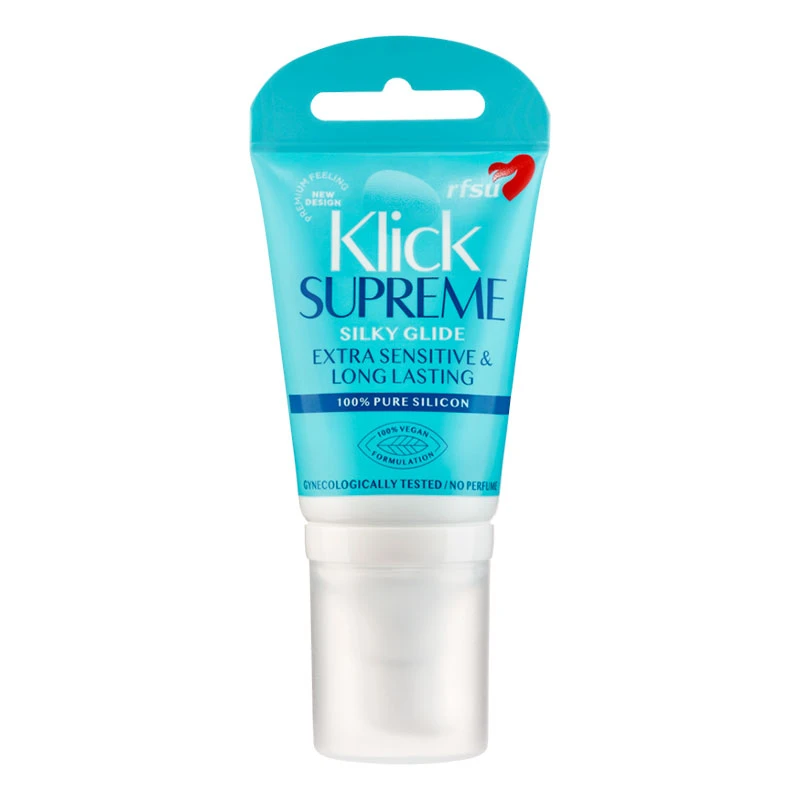 RFSU Klick Supreme Glide | Silikonebaseret glidecreme | Køb på mitliv.dk