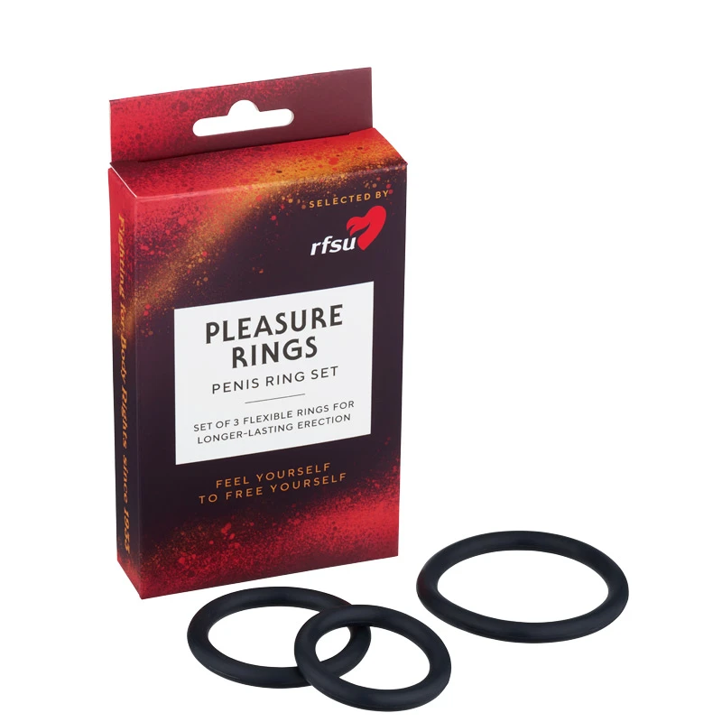 RFSU Pleasure Rings | Sæt med 3 stk. penisringe | Køb på mitliv.dk