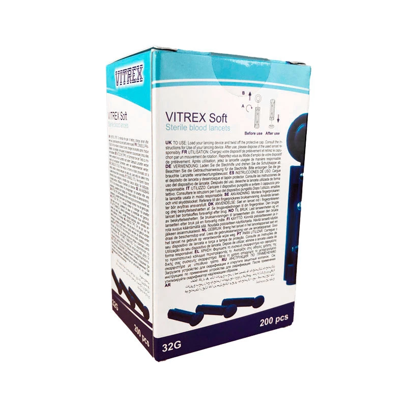 Vitrex Soft mørk blå 32G 0,26 MM, 200 stk.