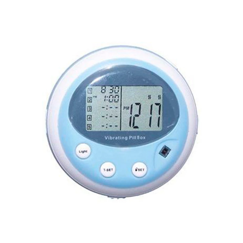 MiniTell pilleæske med alarm og 5 rum | Køb på mitliv.dk