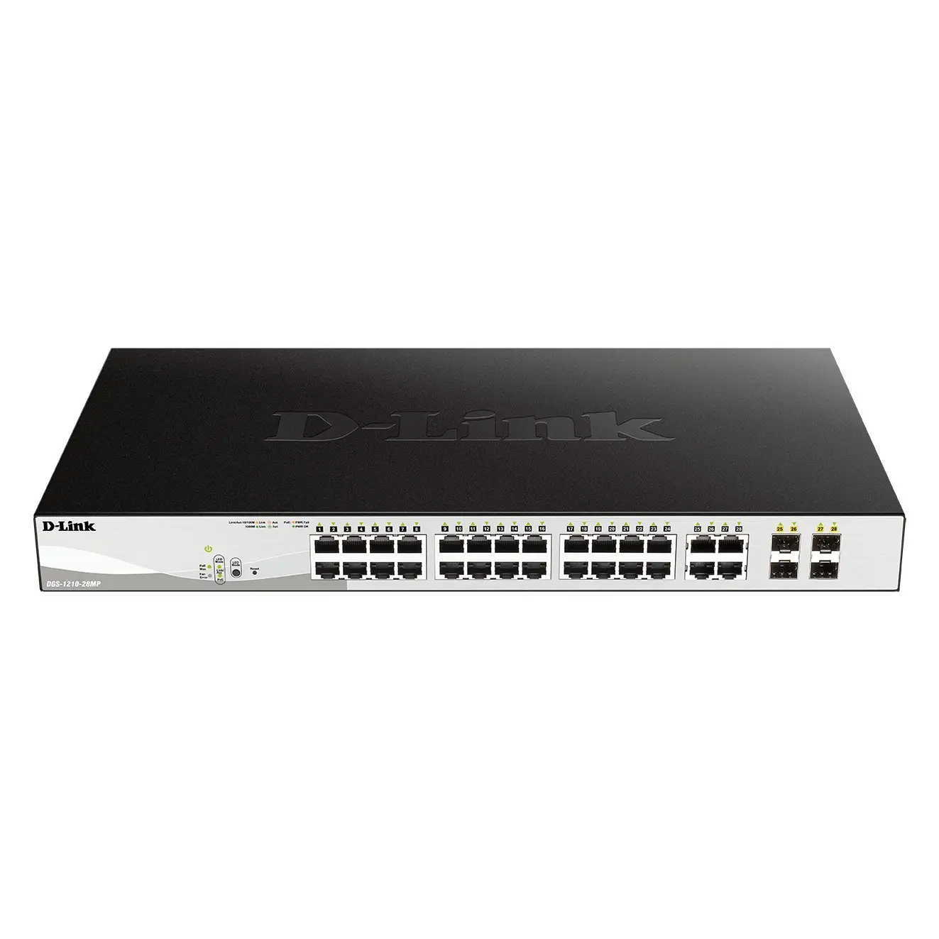 Switch - D-Link - 28-Port Gigabit - PoE+ - Smart Switch - 4 SFP - Sort ...