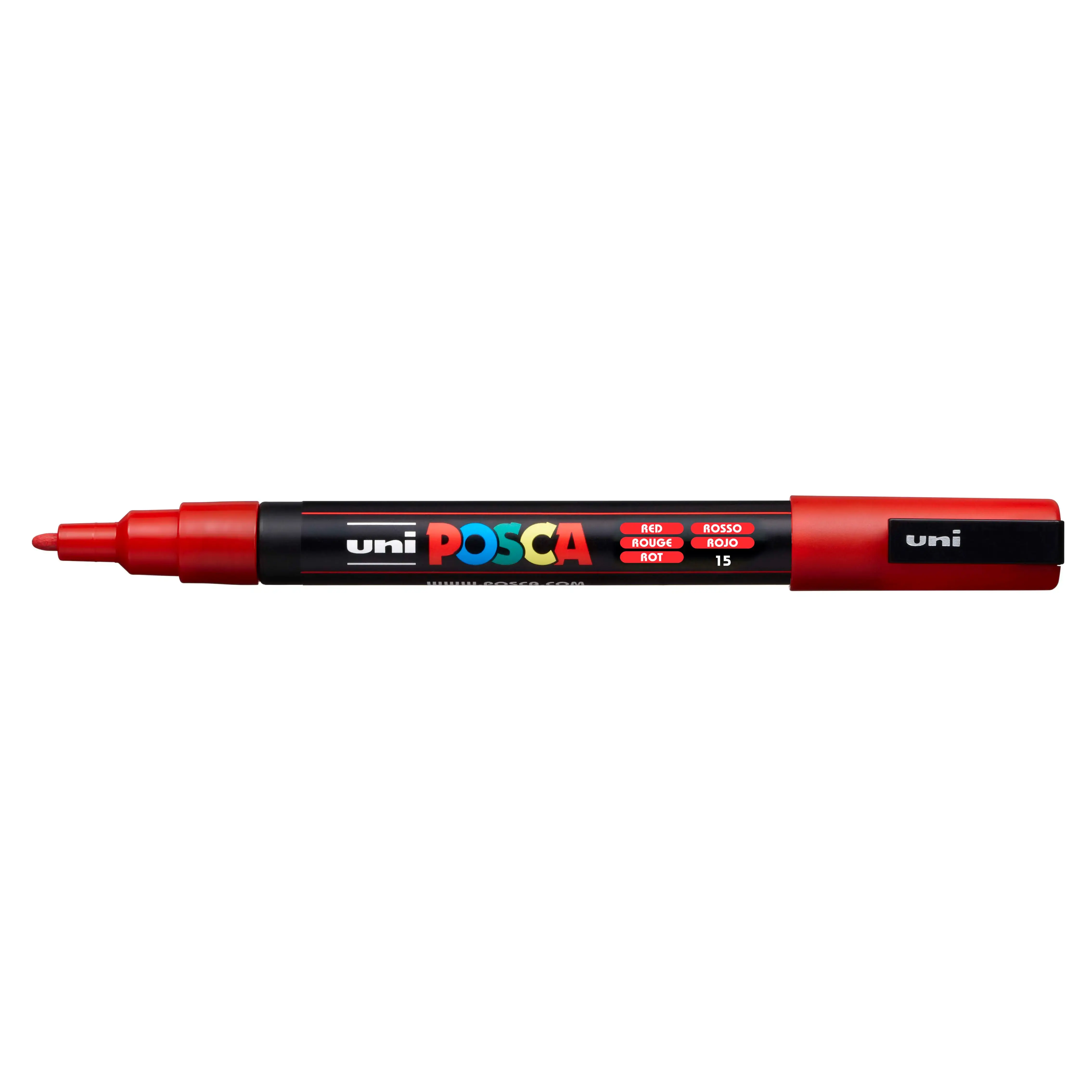 Paint marker Uni Posca PC-3M red 0,9-1,3mm - 6 stk - Køb billigt på ...