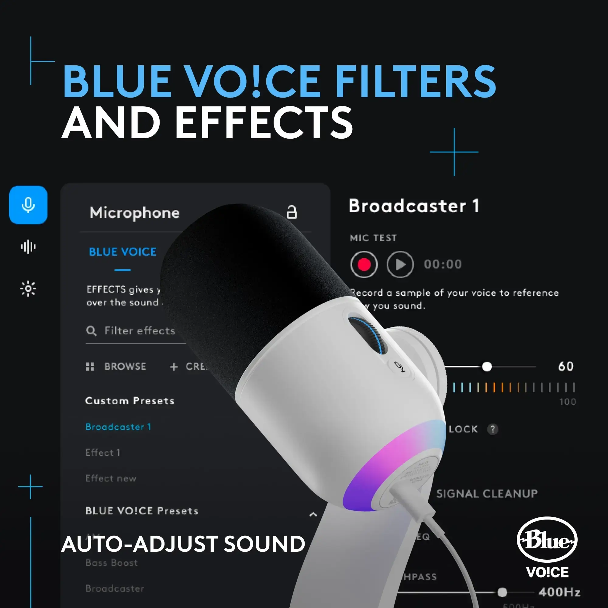Mikrofon - Logitech Yeti GX Dynamic RGB Gaming Mic - LIGHTSYNC - Off-white