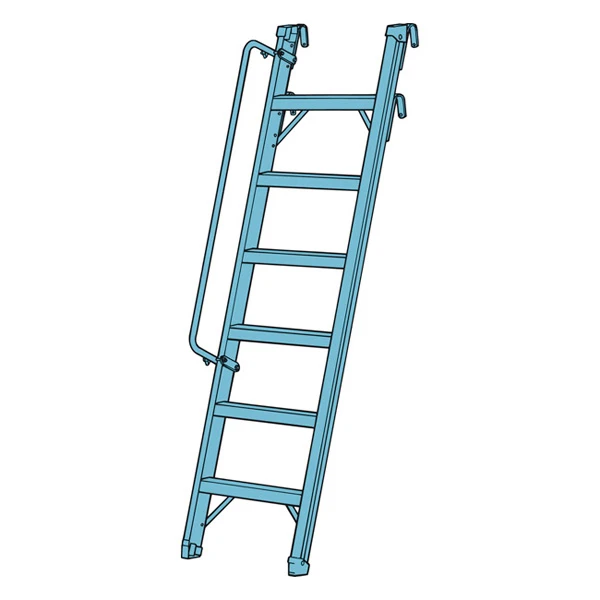 Lagerstige 7 trin højde 1,87 m » Køb billigt på Grafical.dk