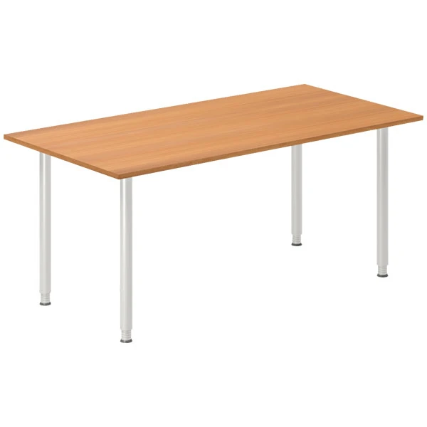 Skrivebord DNA, Bøg 1800x800 mm I-ben/Alugrå » Køb billigt på Grafical.dk