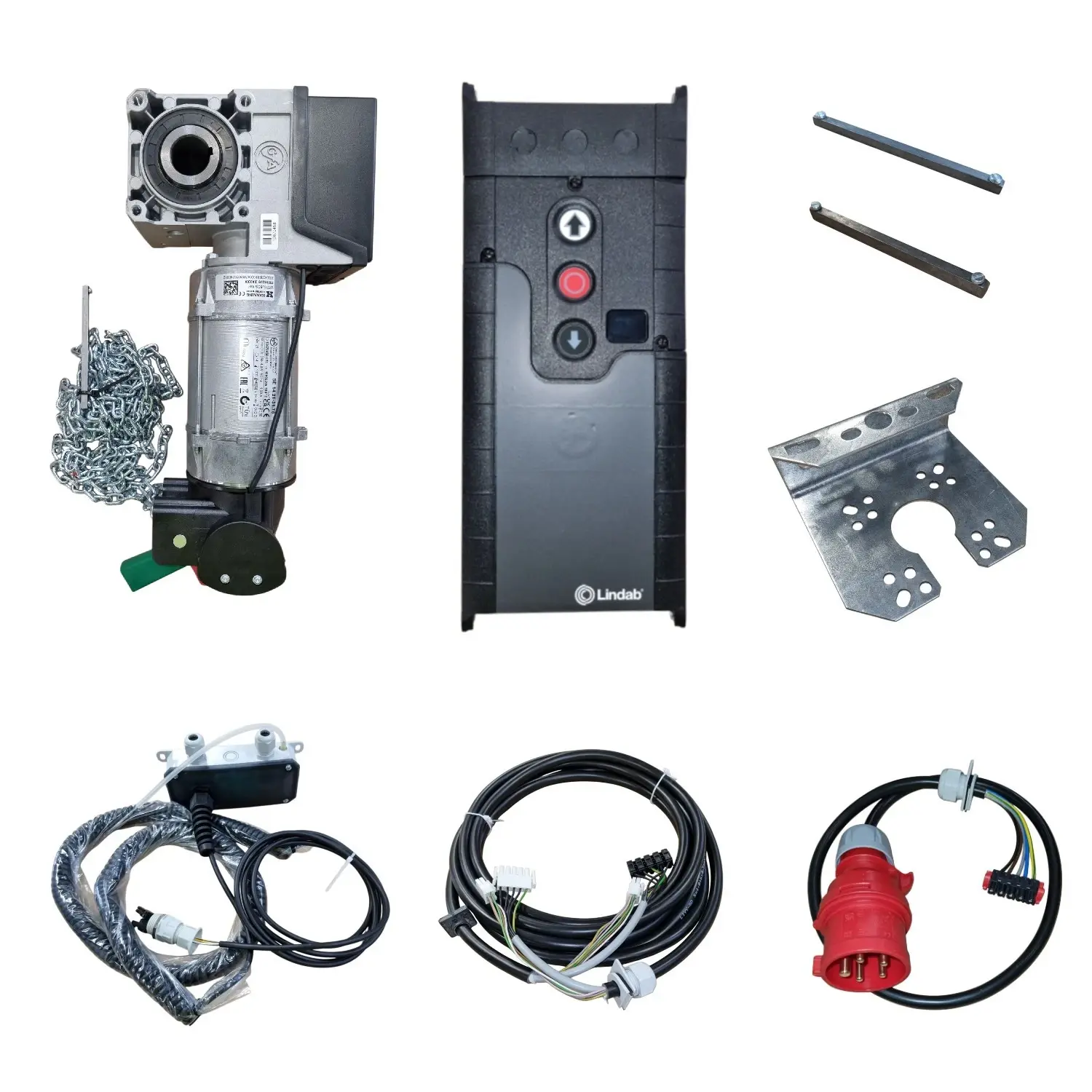 Electric drive LD971 3x400V, chain motor 21rpm, 5/4", 7m cable