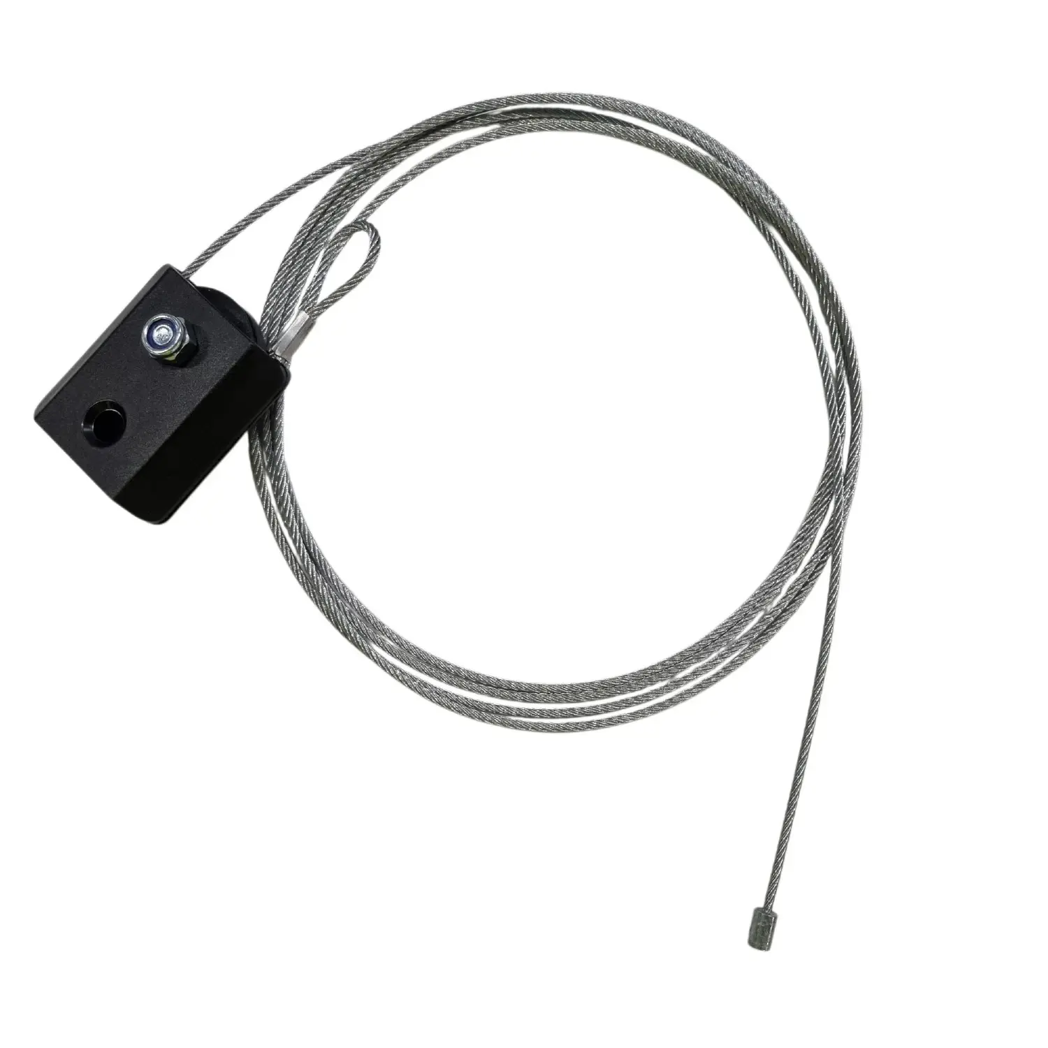 Wire, med trissehjul/styr