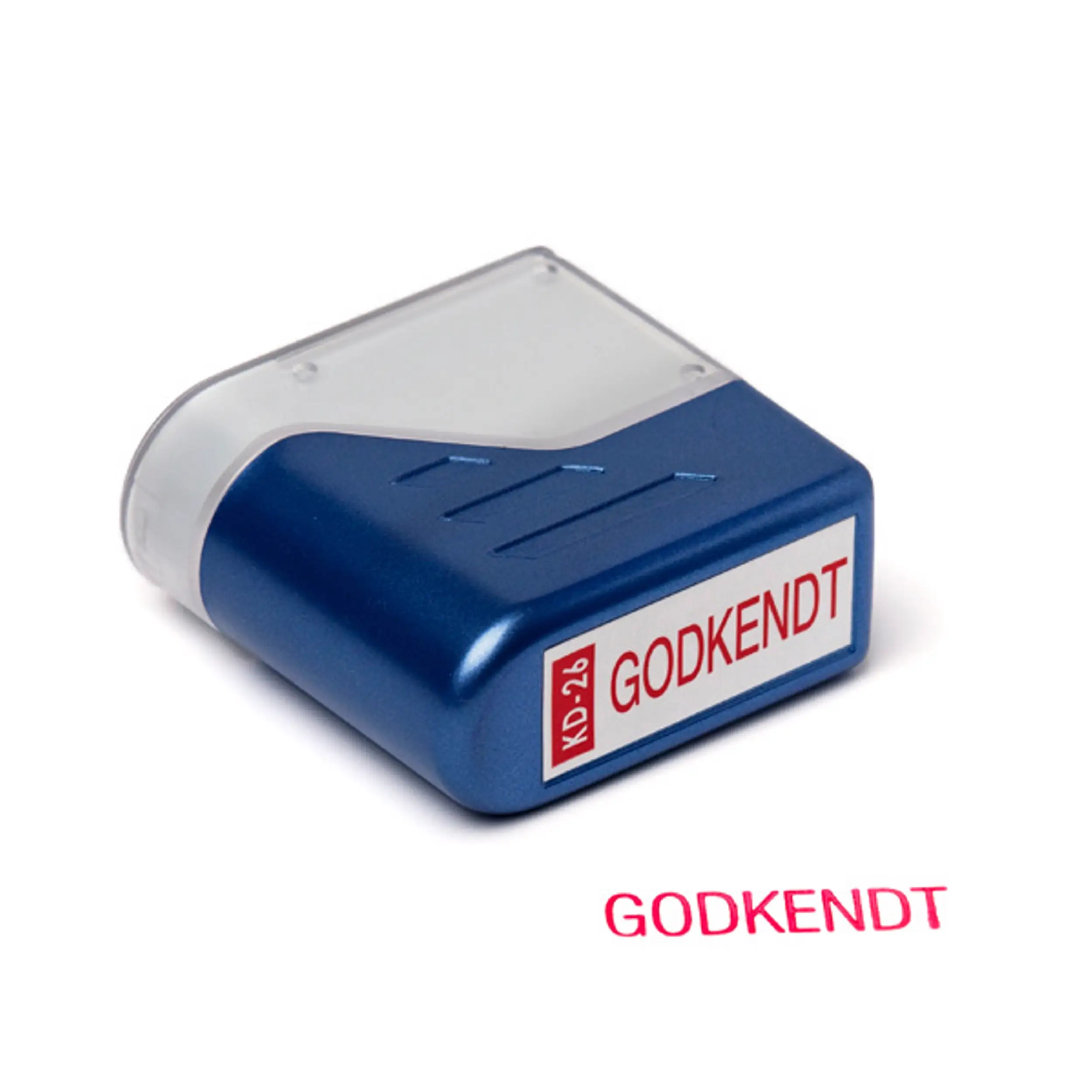 Stempel GODKENDT Deskmate - med rød tekst Trodat - Køb billigt på Grafical.dk