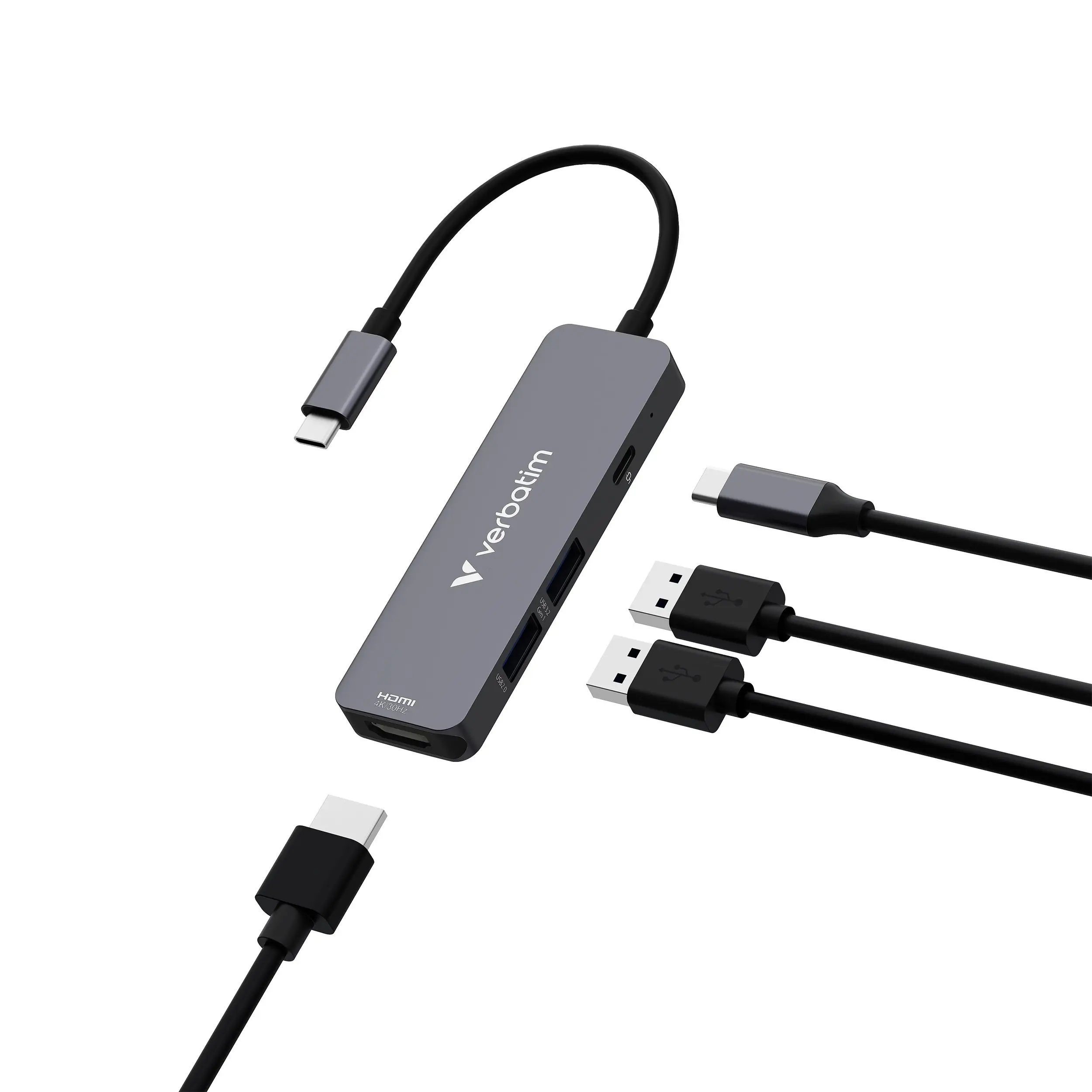 Multiport Hub - Verbatim USB-C Essentials - 4 Porte - Sort - Køb ...