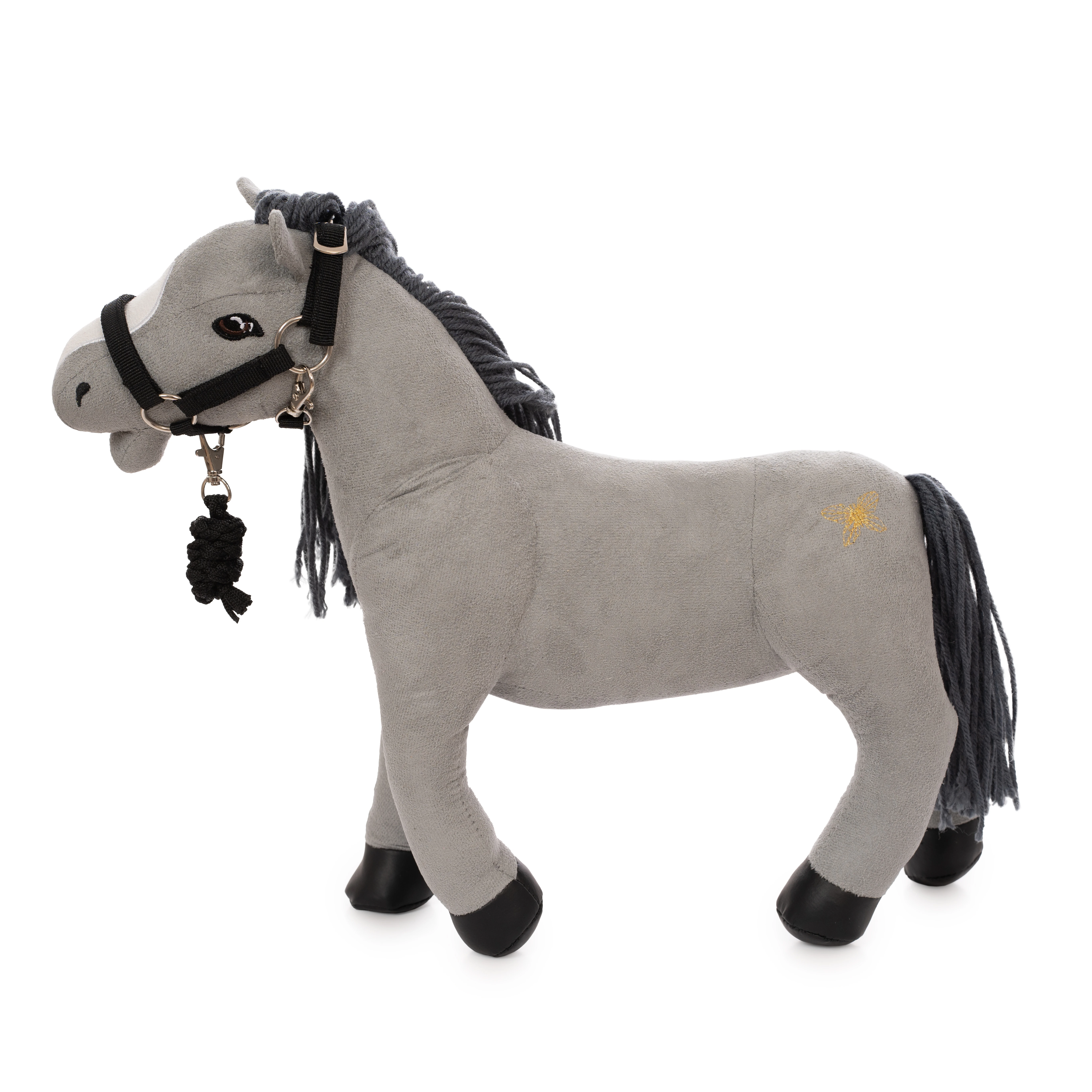 CUDDLE PONY; LUCKY - GREY, 30CM