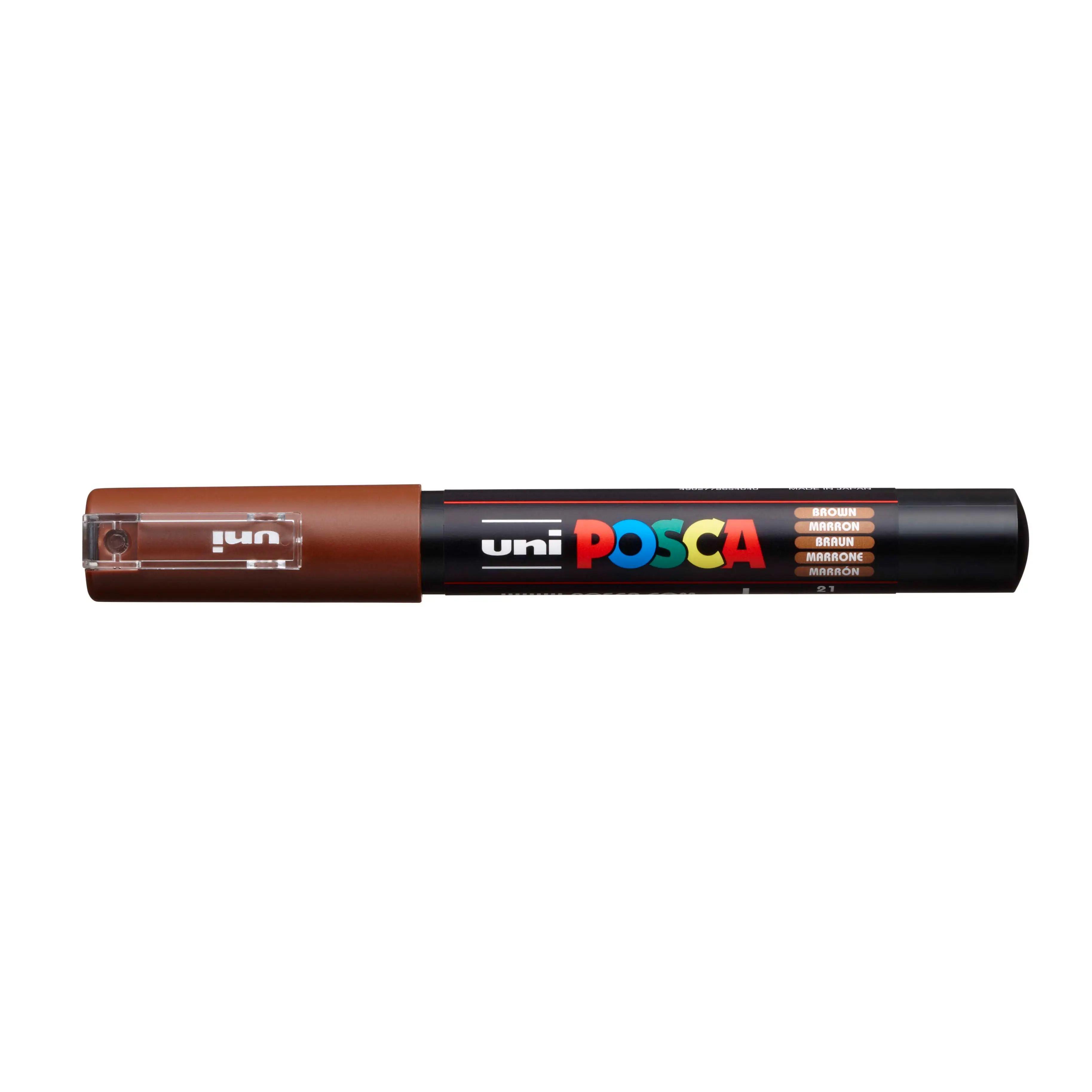 Paint marker Uni Posca PC-1M brown 0,7mm - 6 stk - Køb billigt på ...
