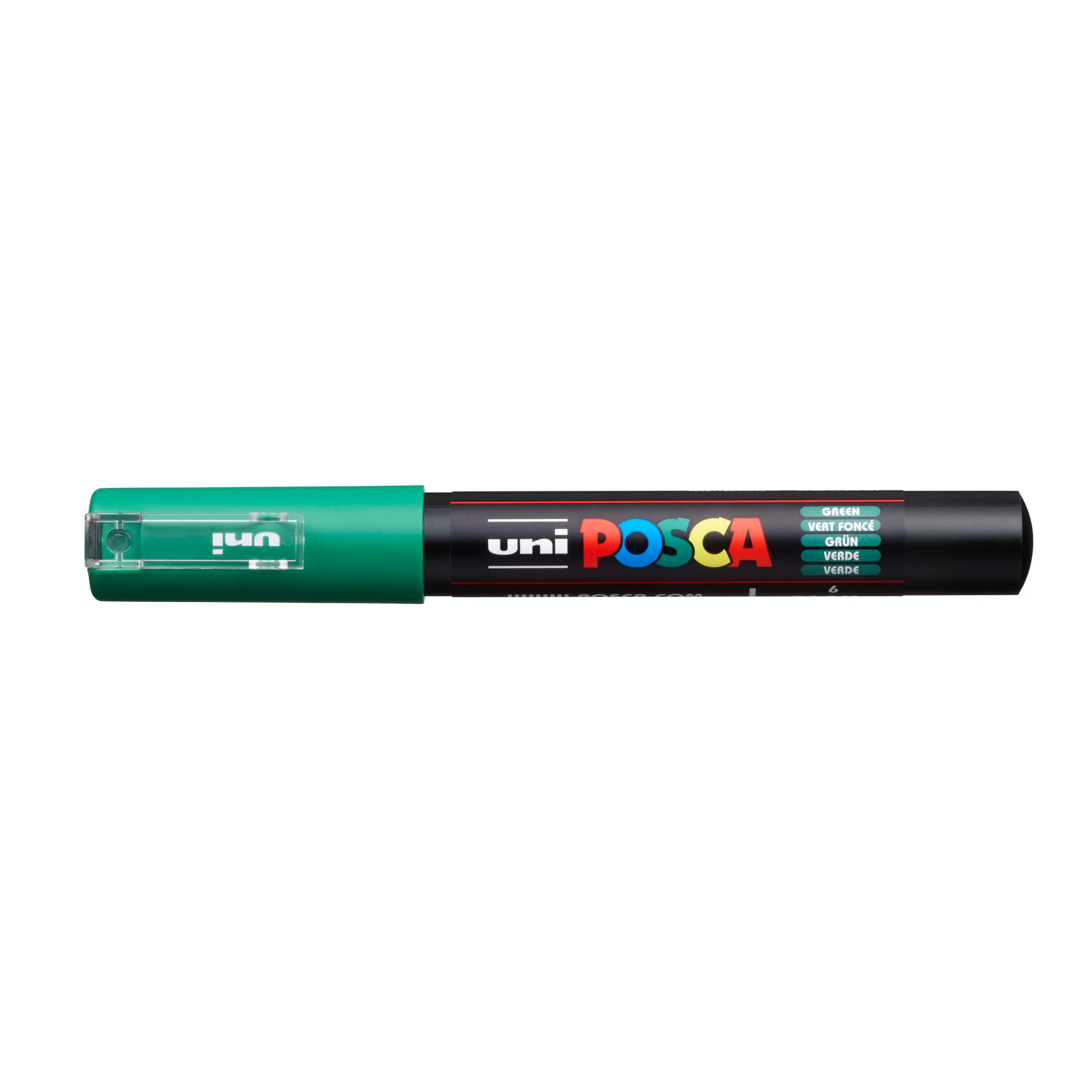 Paint marker Uni Posca PC-1M green 0,7mm - 6 stk - Køb billigt på ...