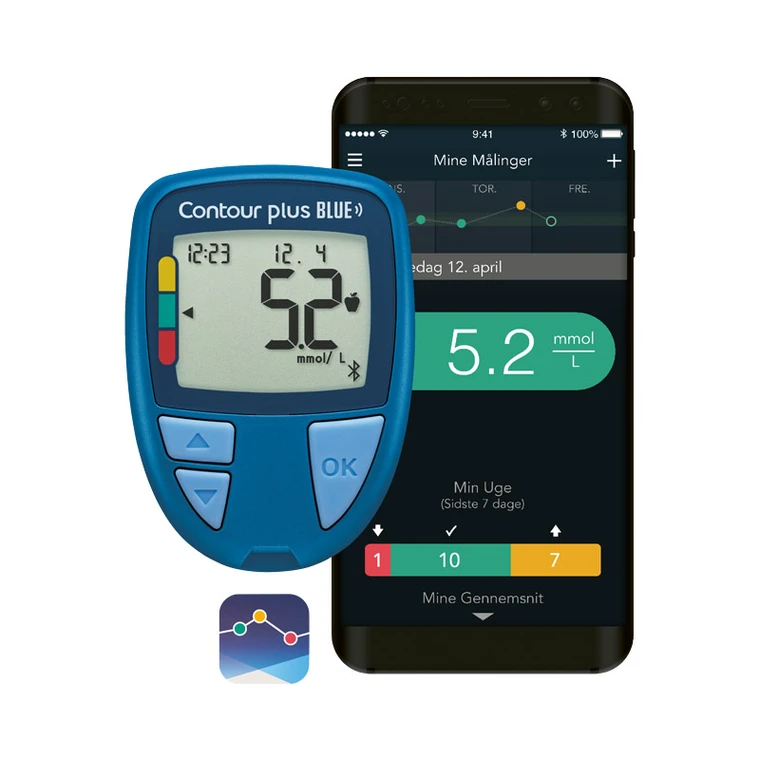 Contour Plus Blue blodsukkerapparat, 1 stk. | Mitliv.dk