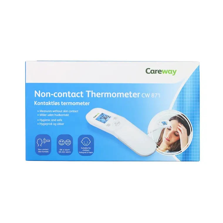 Careway Kontaktløs Termometer | Mål temperatur uden kontakt med huden ...