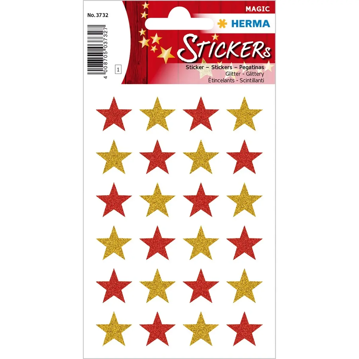 Stickers Herma Magic stjerner - 1 ark - Køb billigt på Grafical.dk