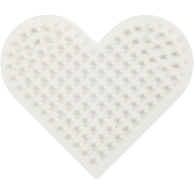 Perleplade Nabbi Bio Beads, lille hjerte, H: 0.5 cm, str. 7x8,5 cm, 1 ...