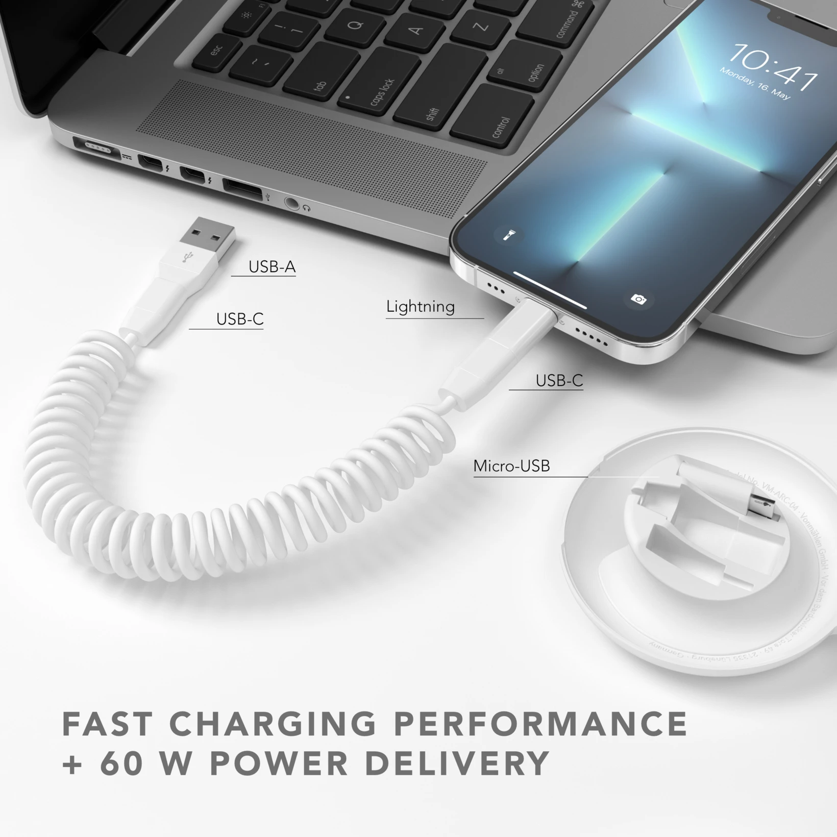 Vonmählen Allroundo eco - The Sustainable All-in-One Cable White - Køb ...