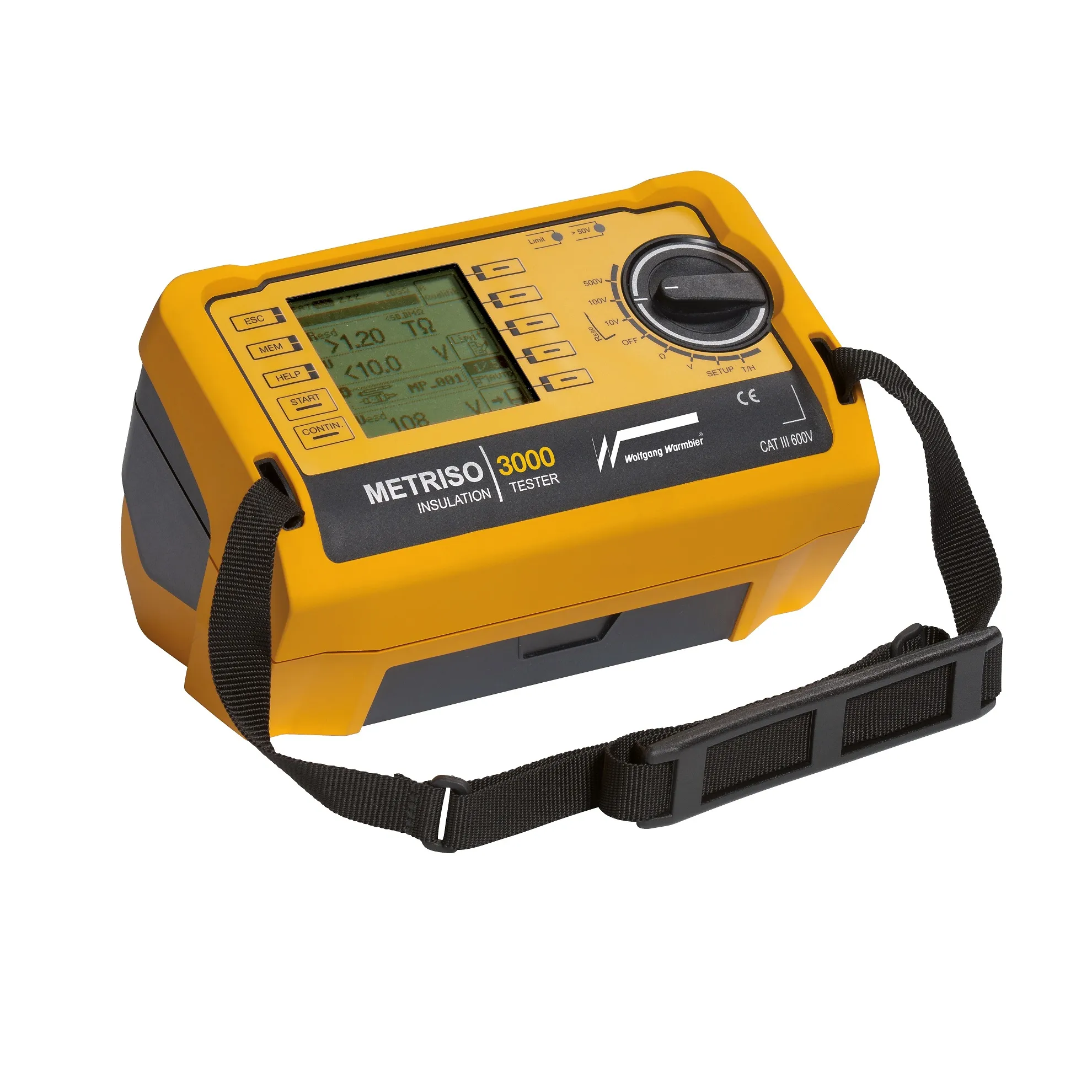 HøjOhmmeter Metriso 3000 med ledninger