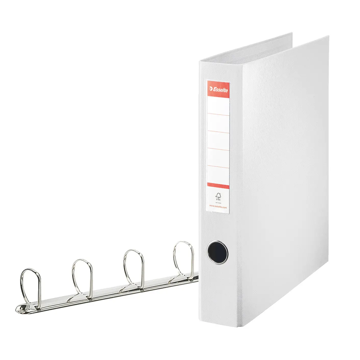 Ringbind hvid A4 Maxi med 4 D-ringe og 60 mm ryg - Esselte 82400 - Køb ...