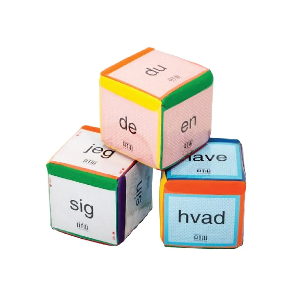 Terning i skum med lommer - 3 stk..