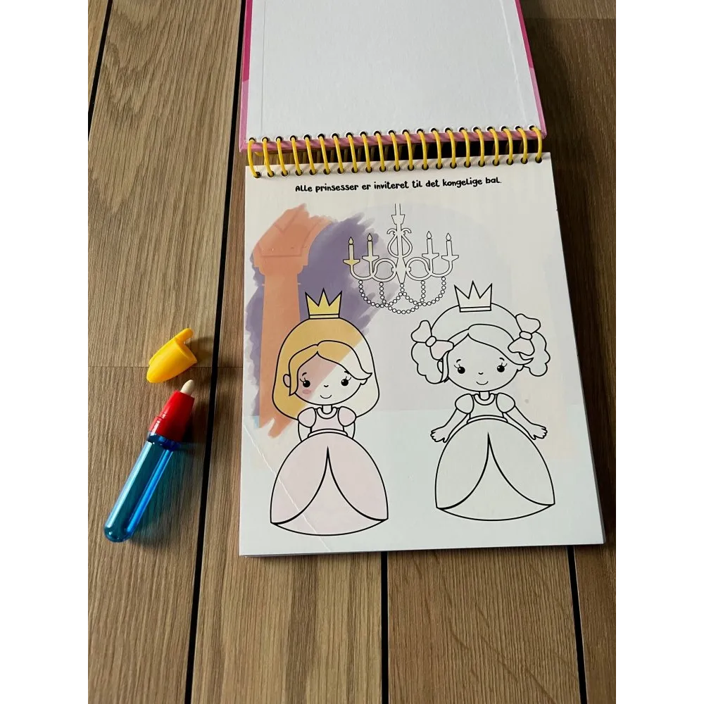 Magisk malebog med prinsesser - Køb nu!
