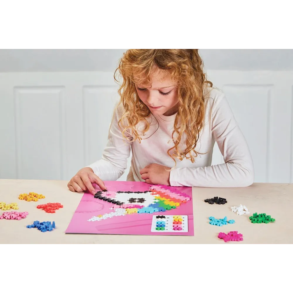 Plus-Plus Puzzle By Number Enhjørning