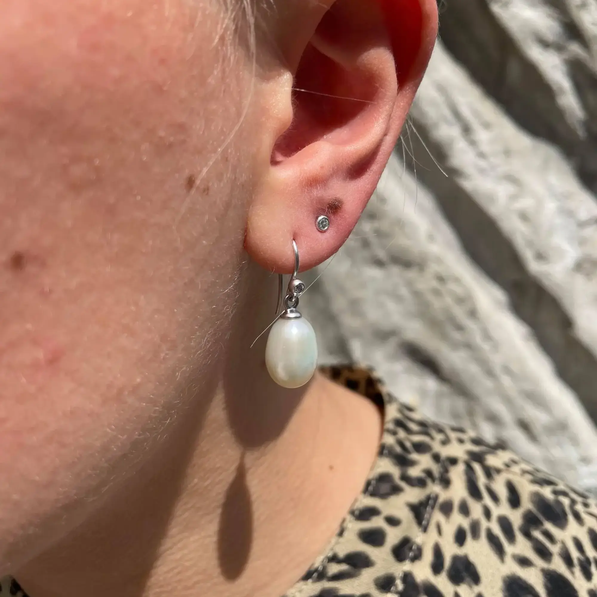 Julie Sandlau Perla øreringe HKS423 RH WH PL CZ